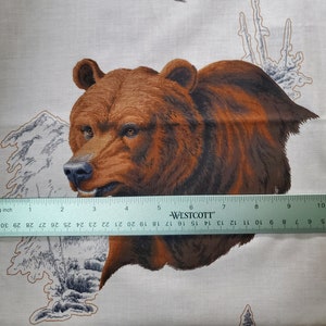 Call of the Wild Cotton Appliques. VIP Screen Print. Deer, Bear, Wolf ...