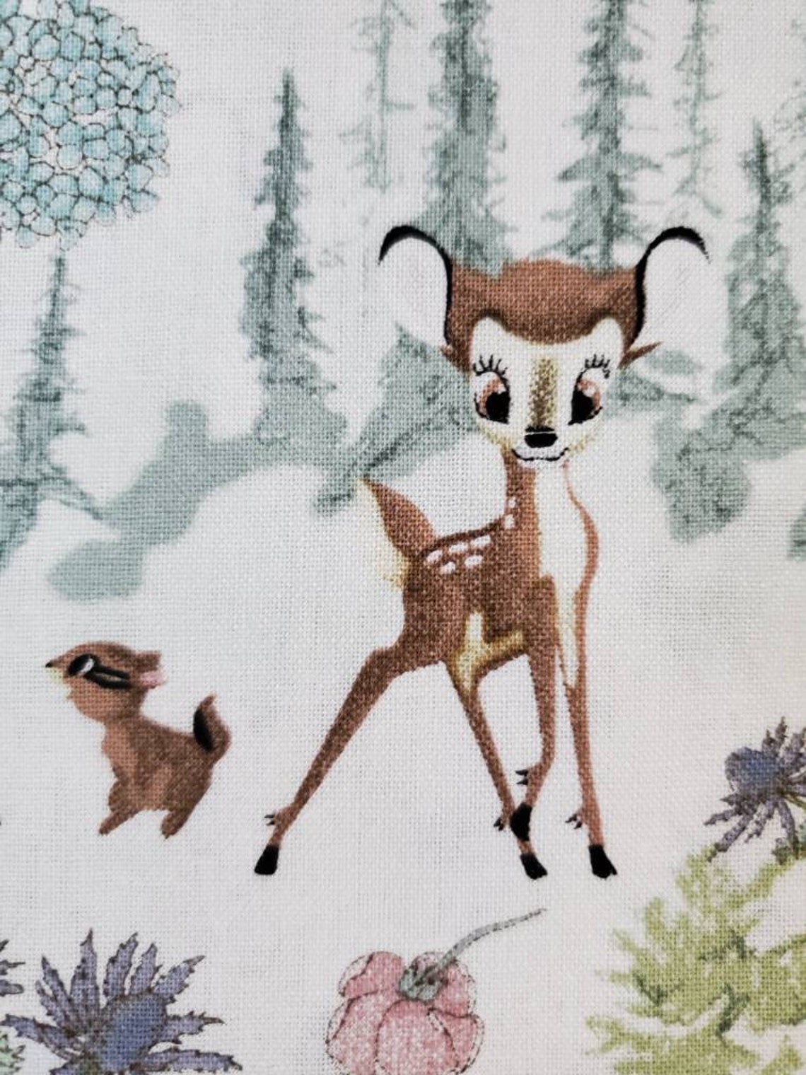 Bambi and Friends Cotton Fabric by Springs Creative. Bambi, Thumper ...