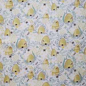 Honey of a Hive. Cotton Fabric by Timeless Treasures. Bee Hives, Bees ...