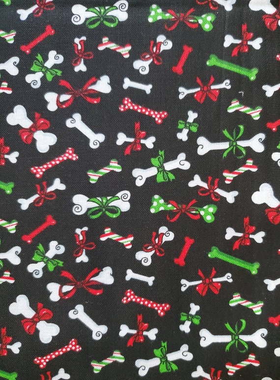 Christmas Bones Cotton Fabric by Fabric Traditions. Fun Dog - Etsy