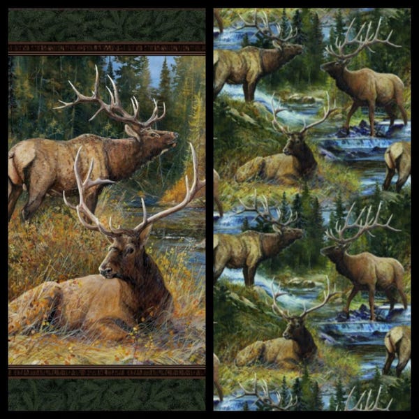 Elk Fabric - Etsy