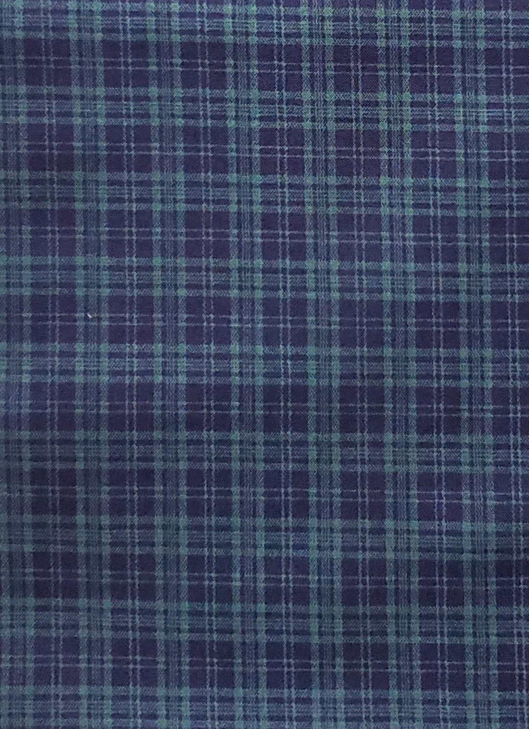Navy and Green Plaid. A VIP Cotton Fabric by Cranston Print Works. by ...