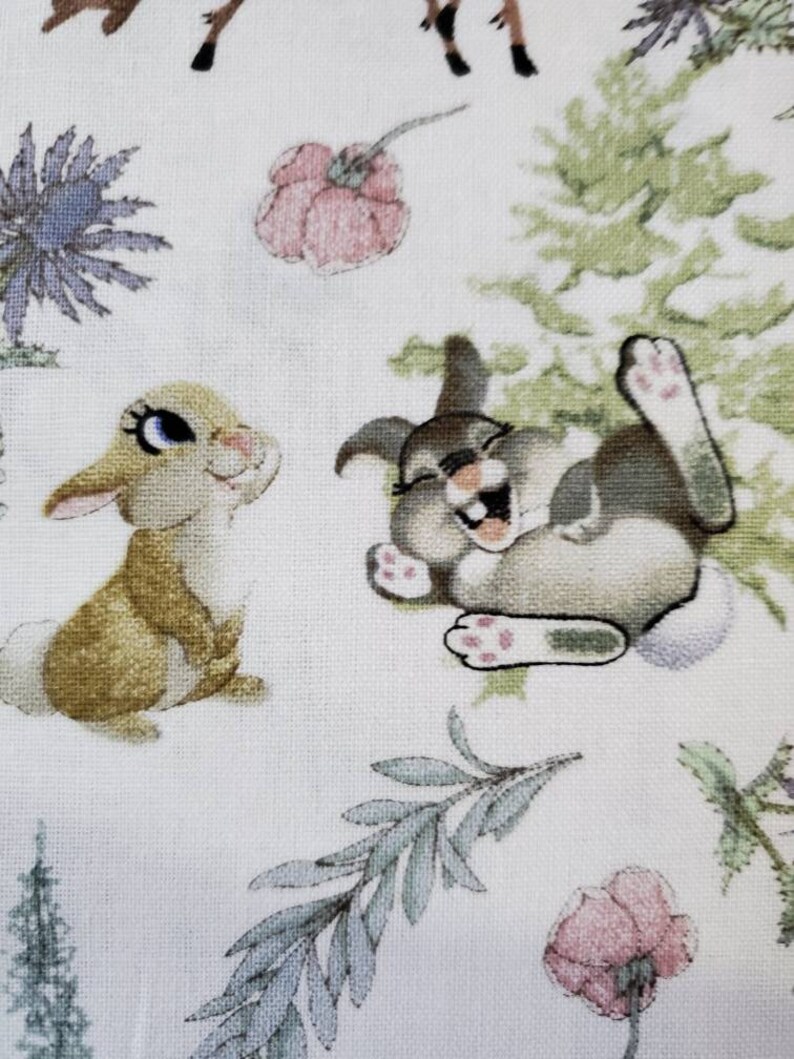 Bambi and Friends Cotton Fabric by Springs Creative. Bambi, Thumper ...
