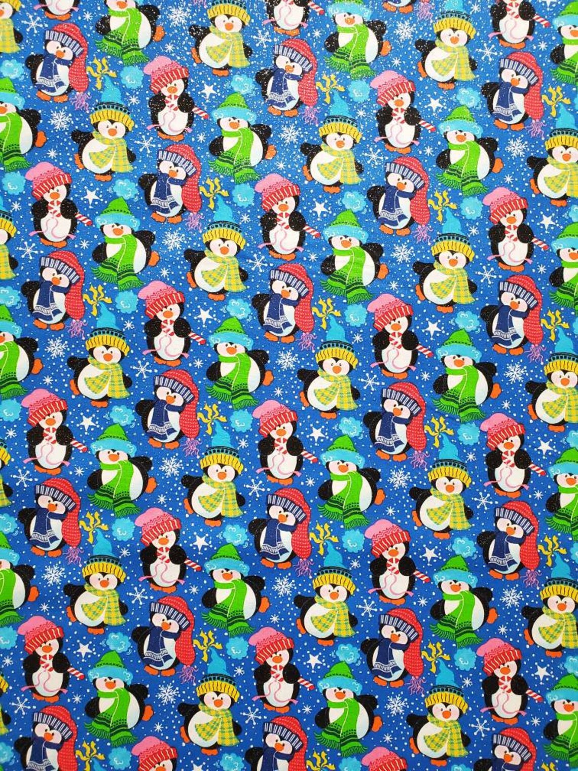 Penguin Party. Cotton Fabric by Fabric Traditions. Little - Etsy