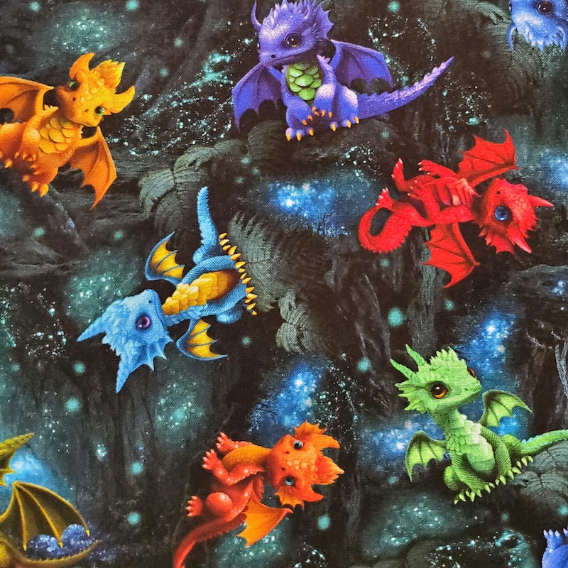 Purple Dragon Fabric - Etsy