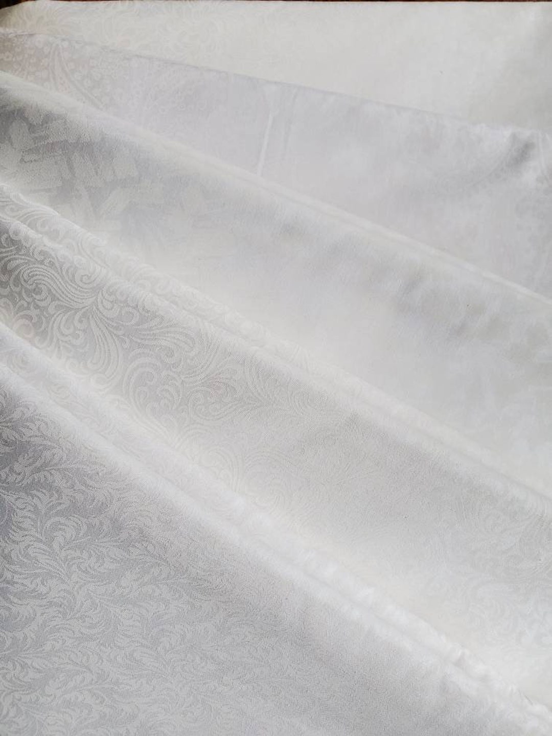 White on White. Quality Cotton Fabric in 5 Beautiful Designs. by the ...