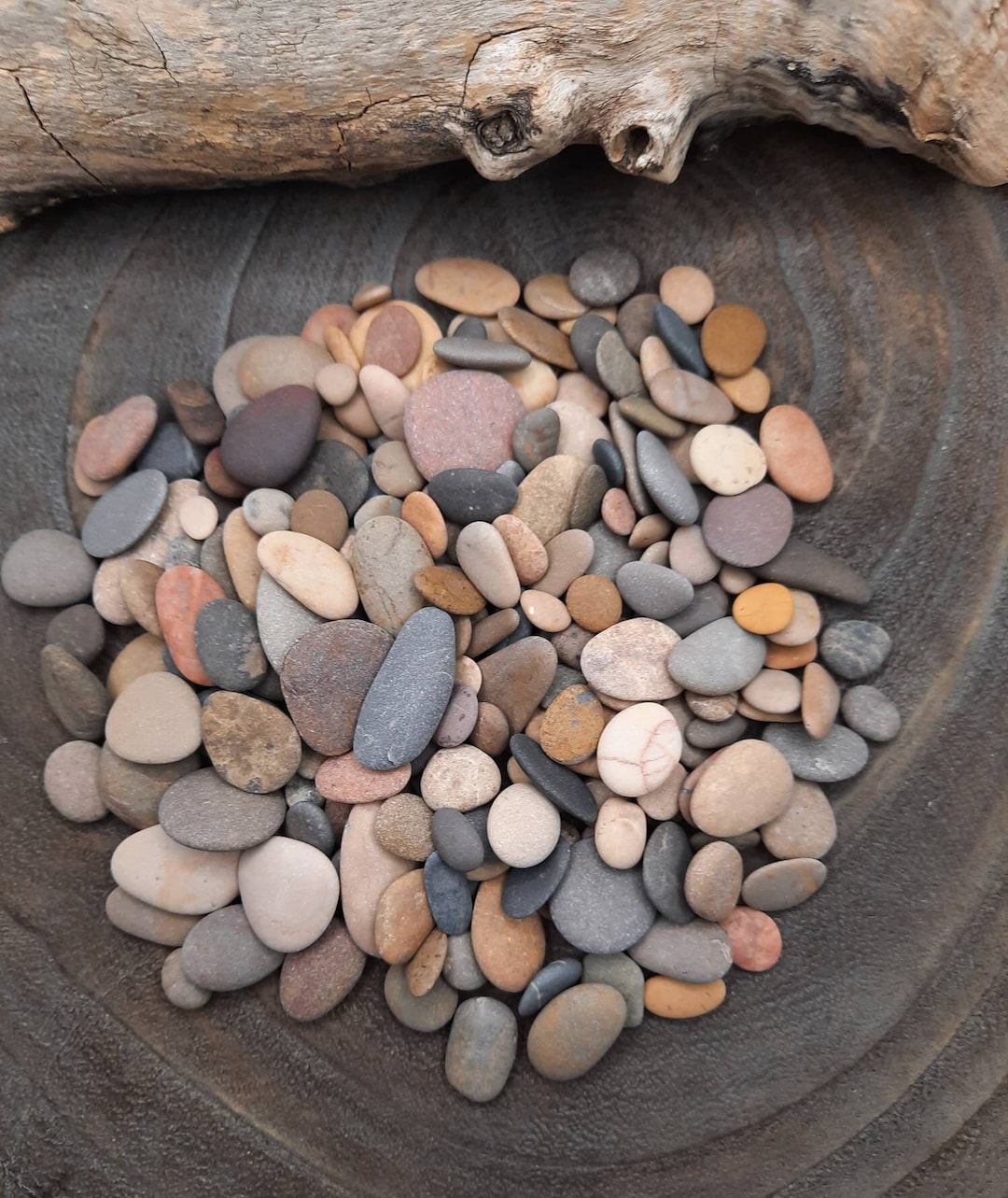 Bulk of 200/300 Tiny Pebbles, Flat & Colorful Genuine Beach Stones ...