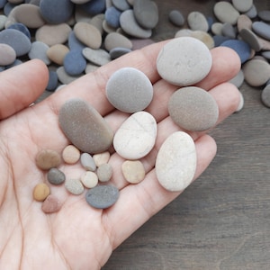 Bulk of 200/300 Tiny Pebbles, Flat & Colorful Genuine Beach Stones ...