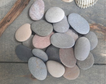 Bulk of 200/300 Tiny Pebbles, Flat & Colorful Genuine Beach Stones ...