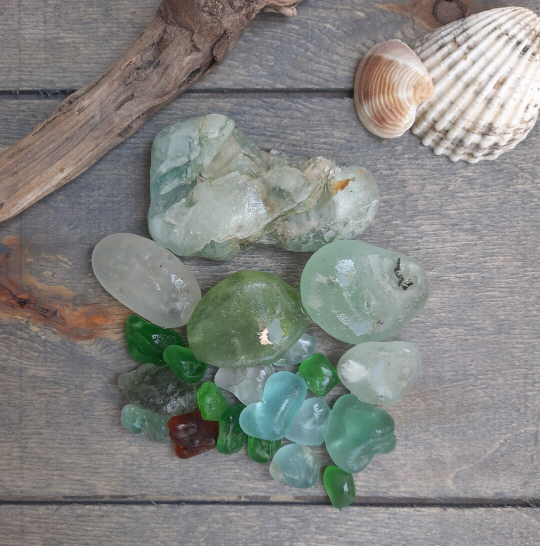 Rare Bonfire Sea Glass, Melted Sea Glass, Beach Finds, Special Colorful ...