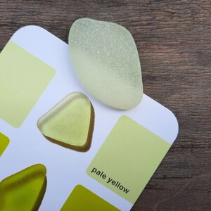 Large Yellow Sea Glass, Genuine Pale Yellow Sea Glass Chunk, Very Old ...