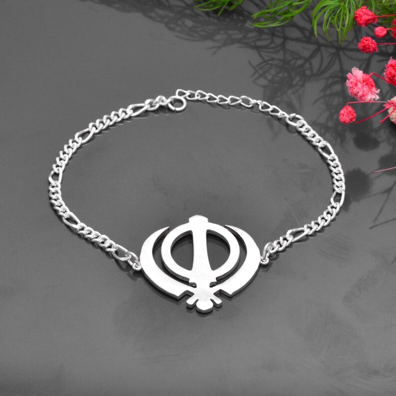 Ek Onkar & Khanda Bracelet Sikh Religious Symbol Bracelet for Men Women ...