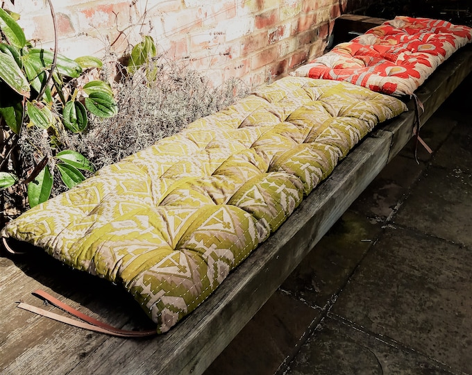 100% Cotton Bench Cushion 180x70cm for Indoor and Outdoor - Etsy