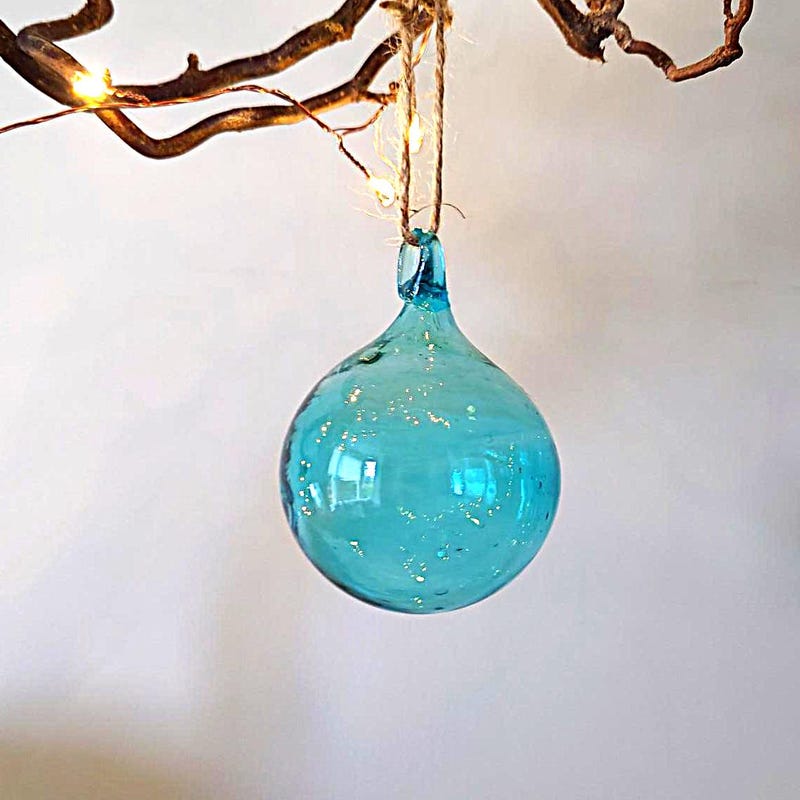 Hand.blown.glass.baubles - Etsy