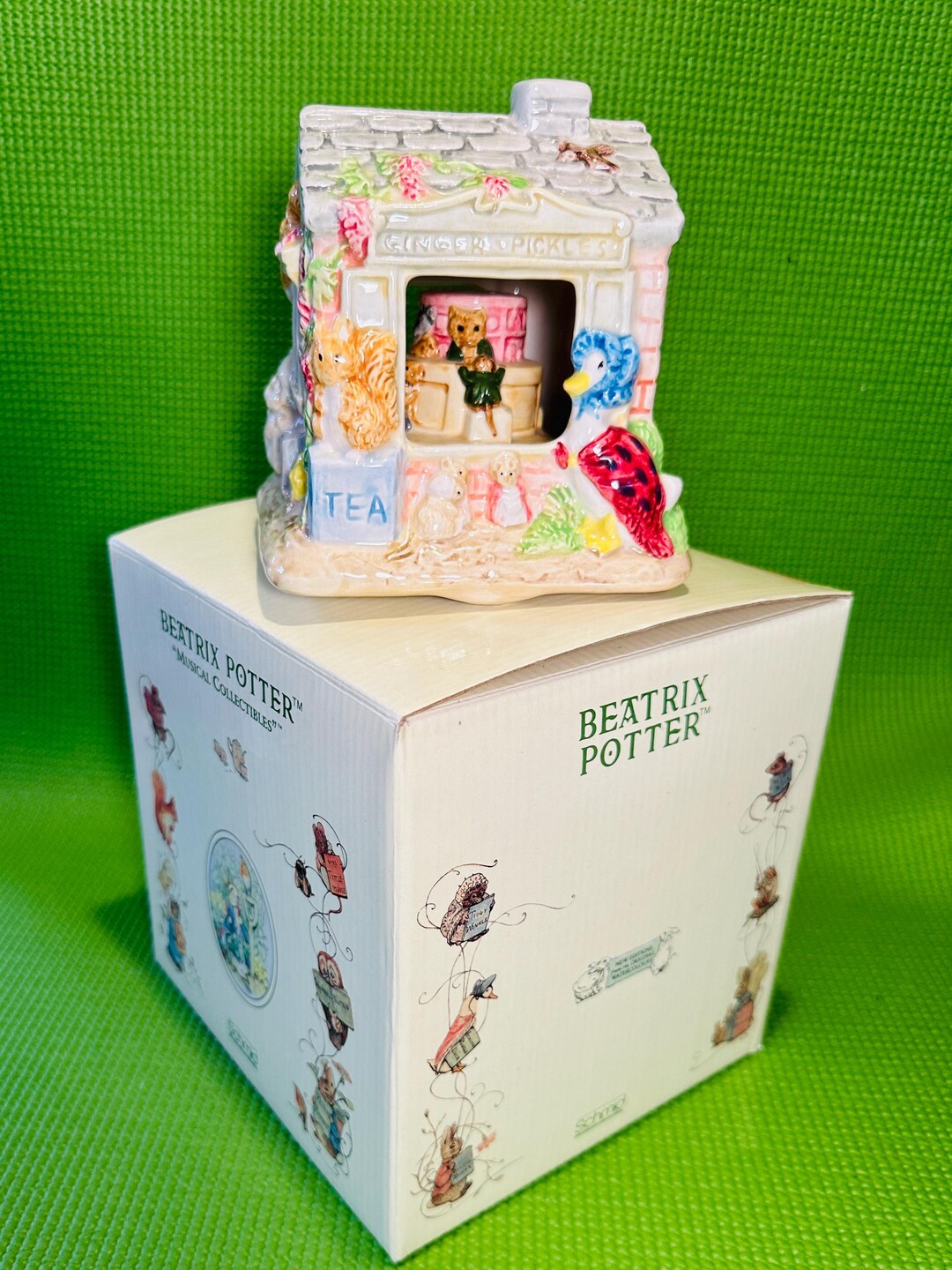 Beatrix Potter Rotating Cottage Music Box by Schmid - Frederick Warne ...