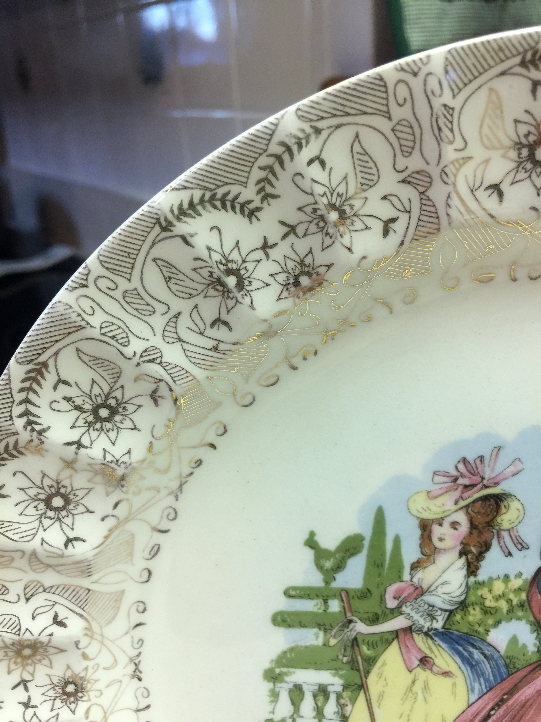 Beverly fluted Fine China Dinner Plate by Empress Sterling - Etsy