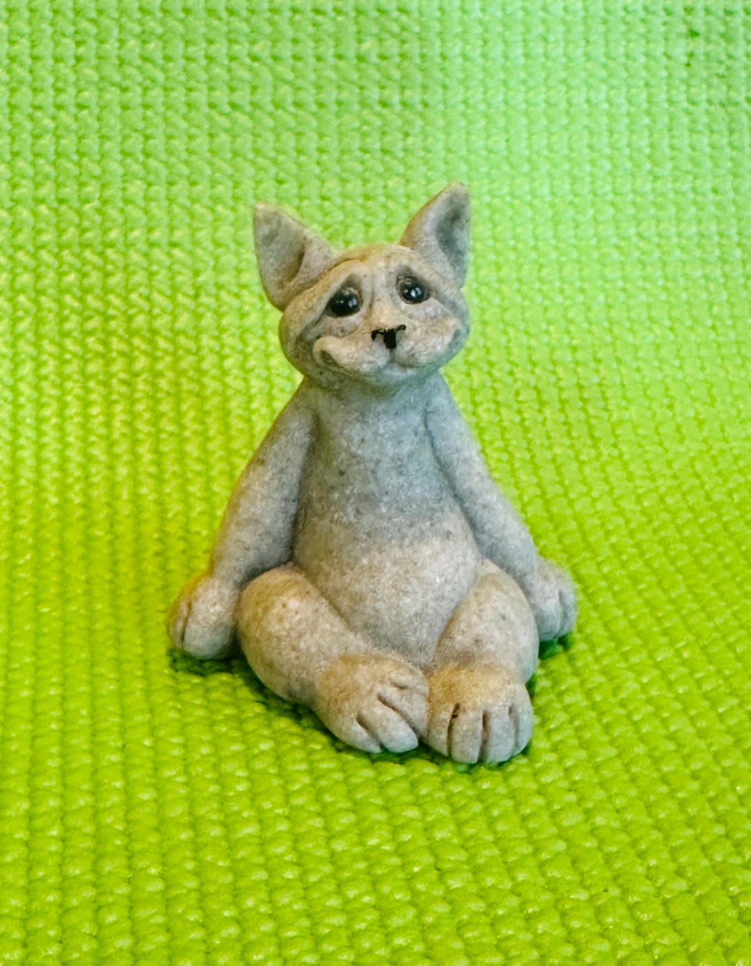 Quarry Critters "carl" the Cat Figure by Second Nature Design - 2000 - Etsy