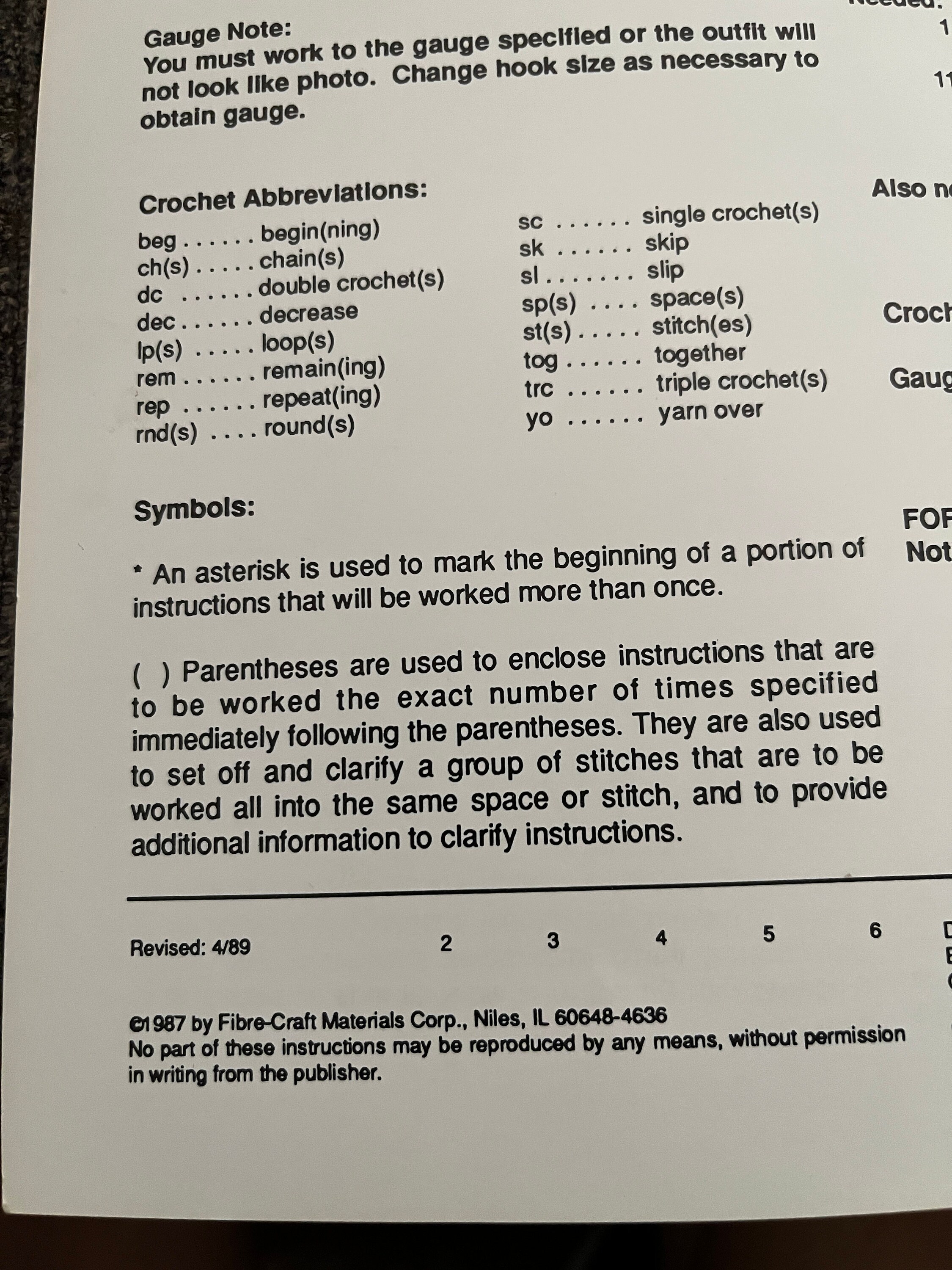 Little Red Riding Hood Crochet Pattern Pamphlet for a 13 - Etsy