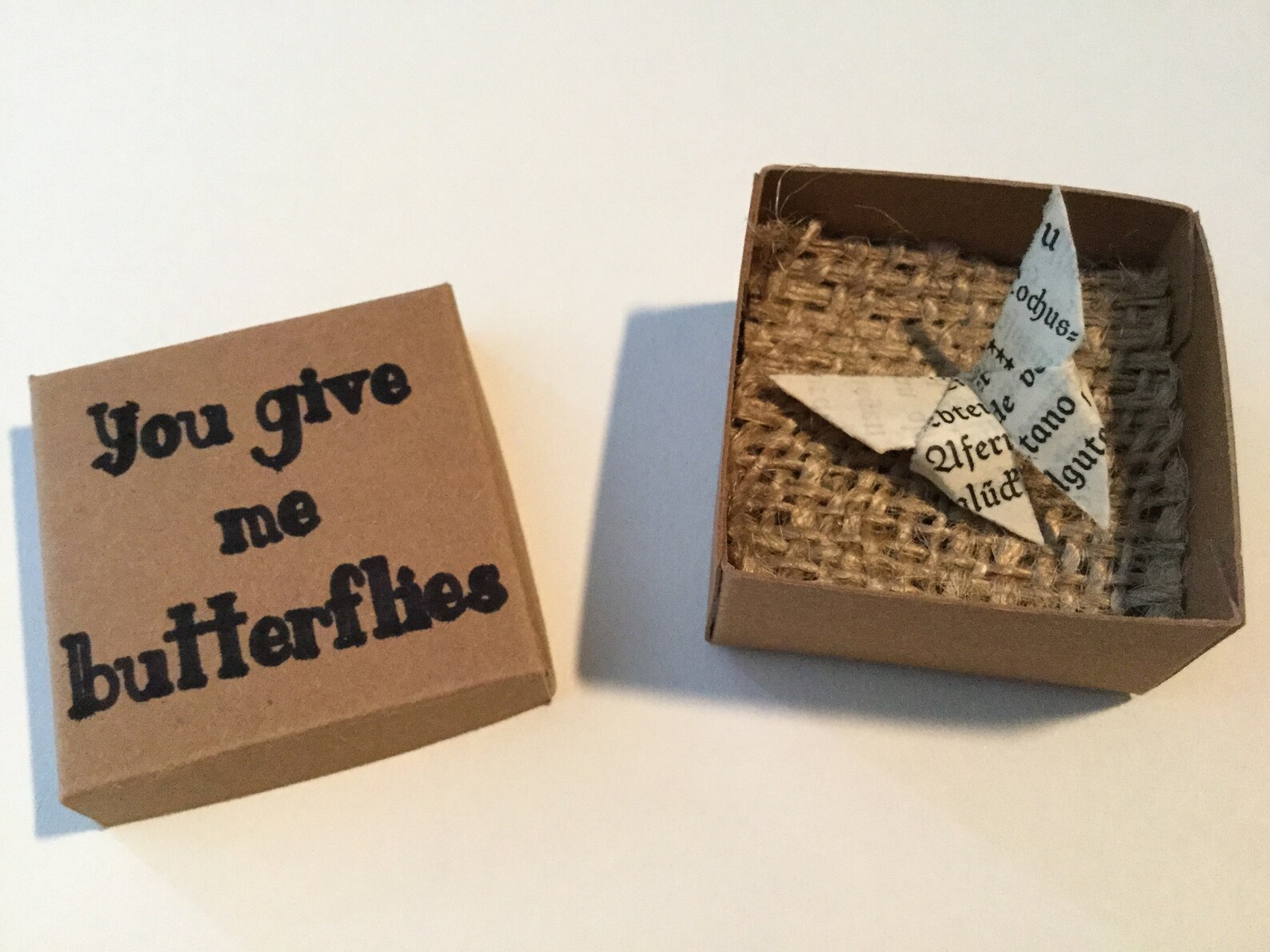 Matchbox Gifts, Origami Animal, Butterfly, Pocket Hug - Etsy