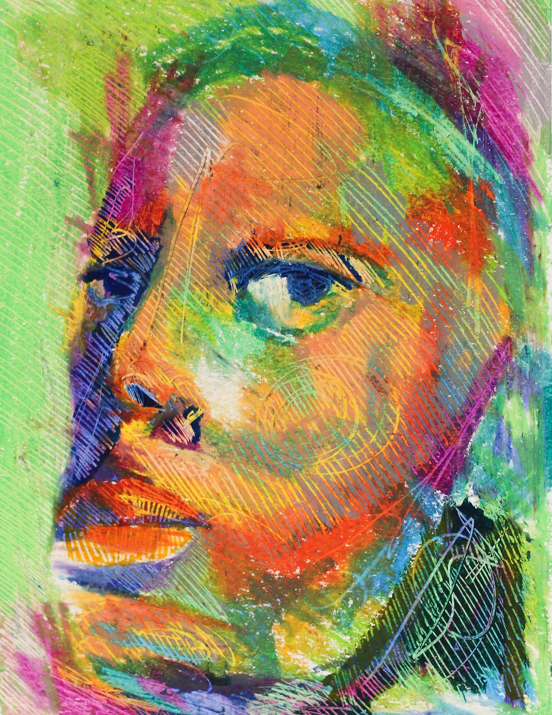Oil Pastel Drawing Print - Etsy