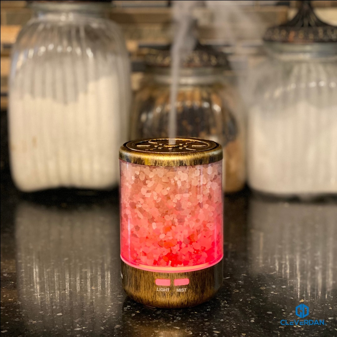 Himalayan Salt Essential Oil Diffuser Bronze Cool Mist - Etsy