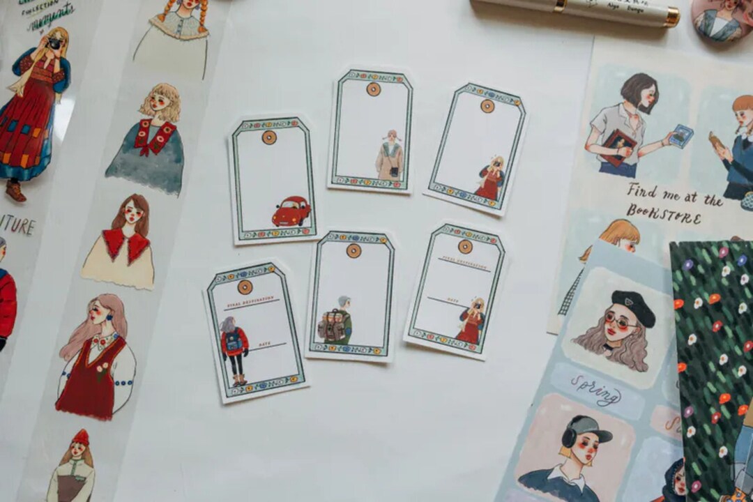 La Dolce Vita Label Sticker Set - Let's Go on a Road Trip（12pcs) | Cute ...