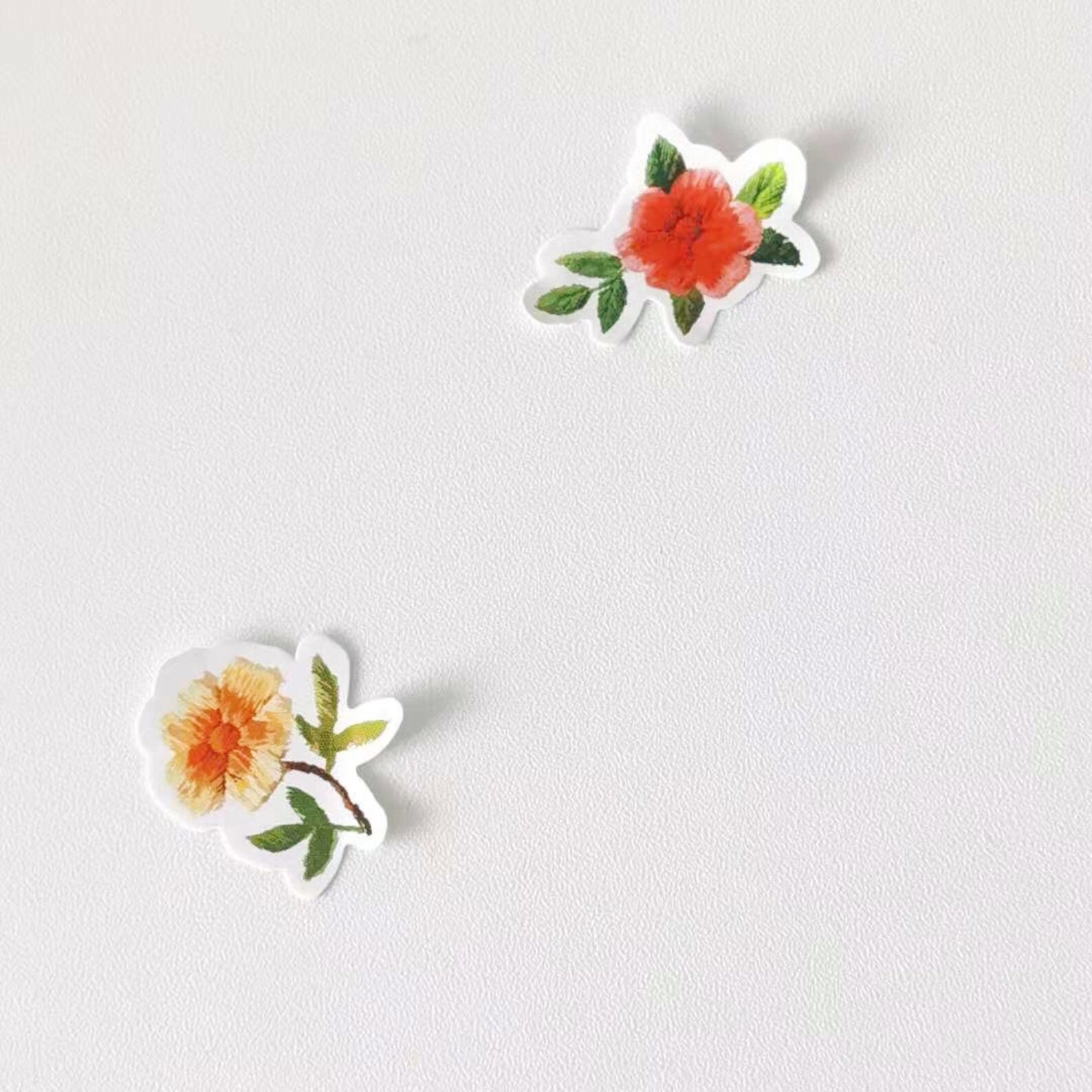 Summer Papi Embroidery Flower Paper Sticker Set|planner Sticker ...