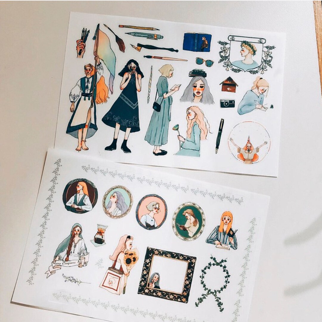 La Dolce Vita Transfer Sticker Set Literature Girl Aiya Bungu ...