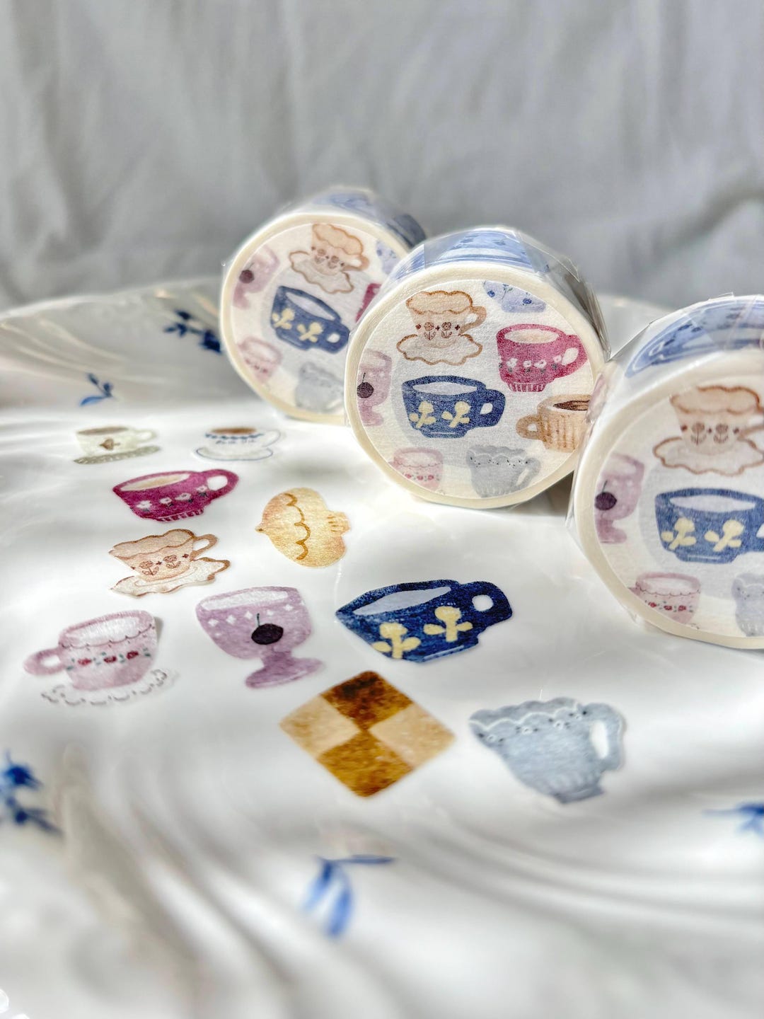 Pion Afternoon Tea Kiss-cut Washi Tape – Die Cut Sticker Roll ...