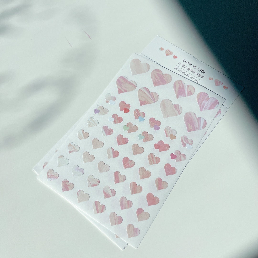 Heart Sticker 12 by Pleple | Cute Planner Sticker, Korean Sticker, Seal ...