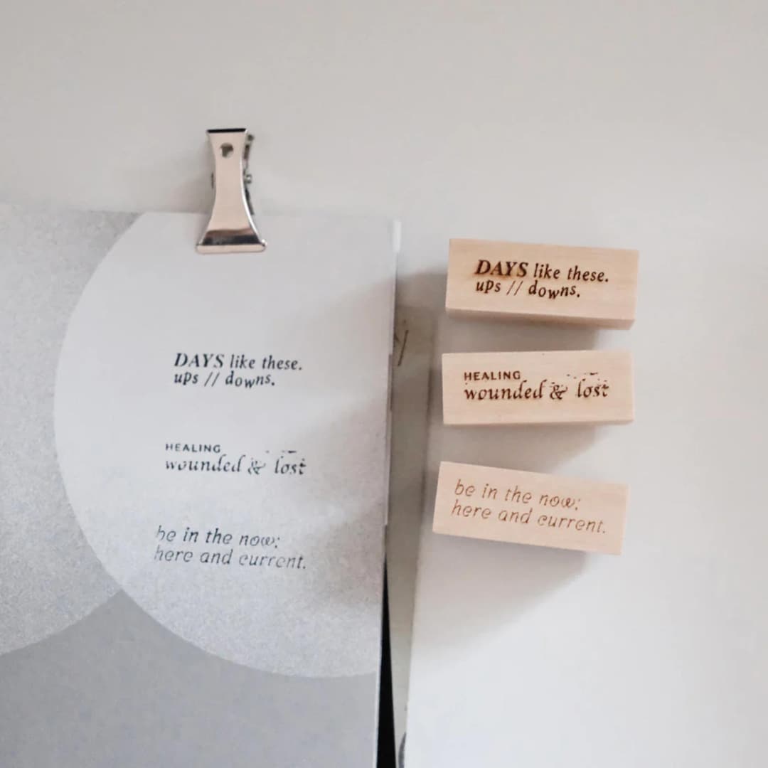 PC X Phavourite Rubber Stamp - Words to Heal [3 Options] | Timeless ...