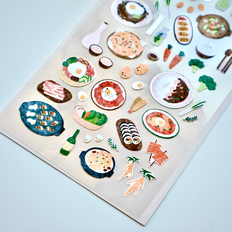 Cute Korean Food Stickers - Etsy