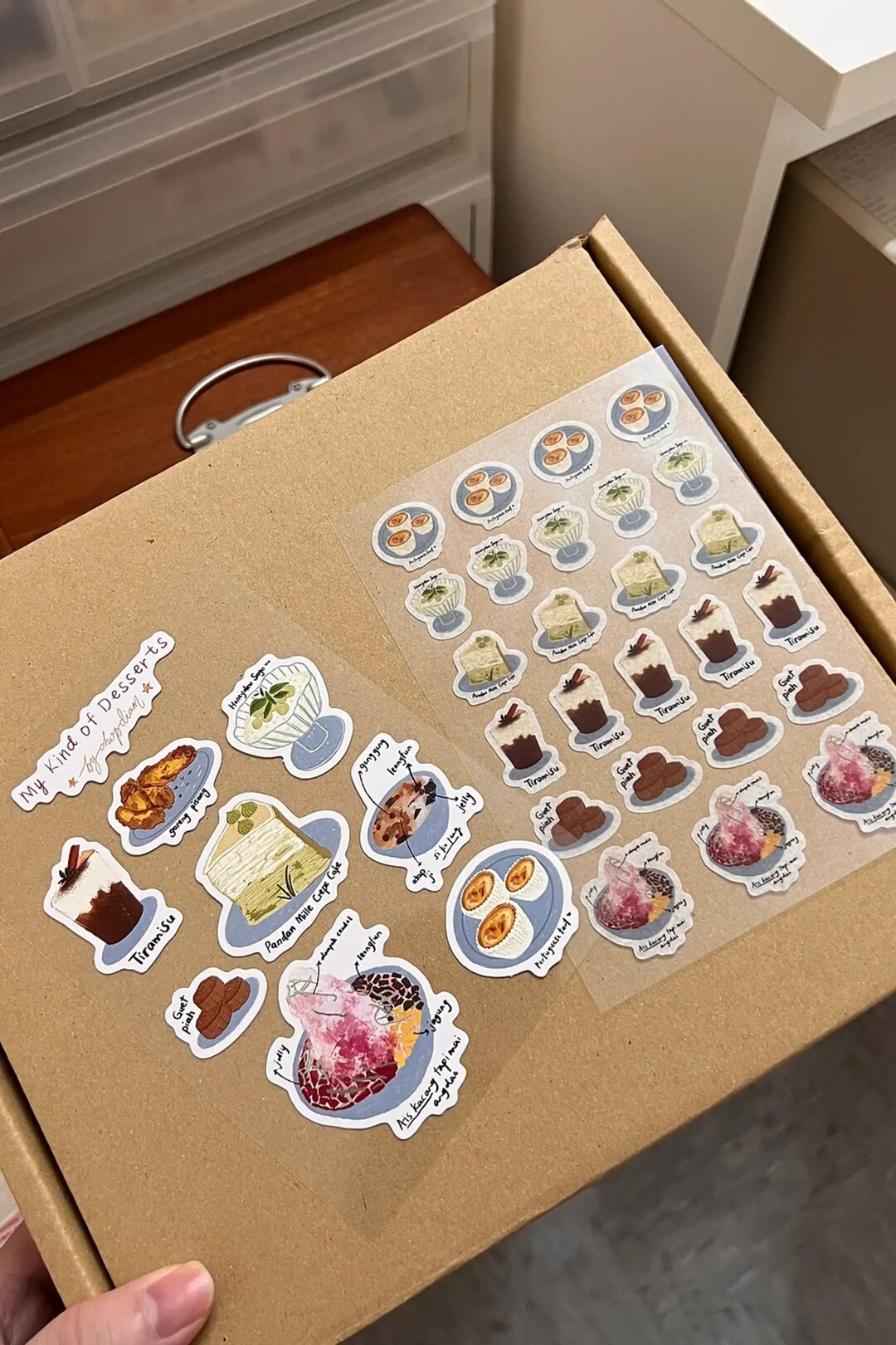 Chop Diam Deco Sticker Sheet - My Kind of Desserts | Cute Dessert ...