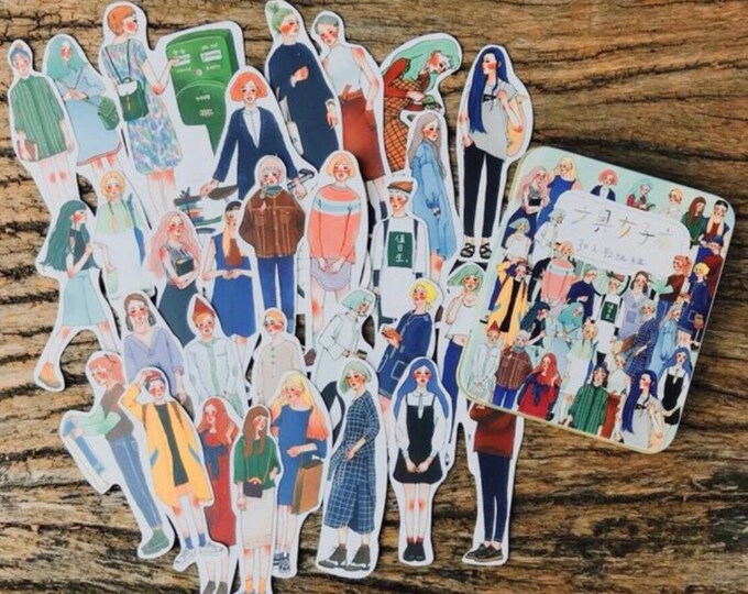 La Dolce Vita Stationery Girl Sticker Set (30 PCS) | Aiya Bungu, La ...