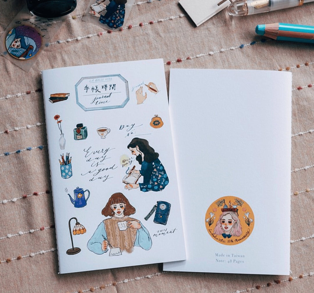 La Dolce Vita Threaded Notebook - Journal Life | Blank Page Notebook ...