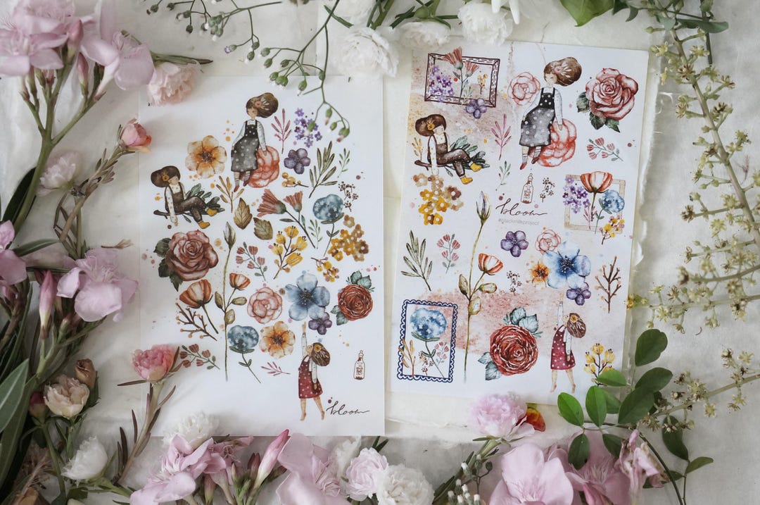 Black Milk Project Sticker Set - Bloom - Etsy