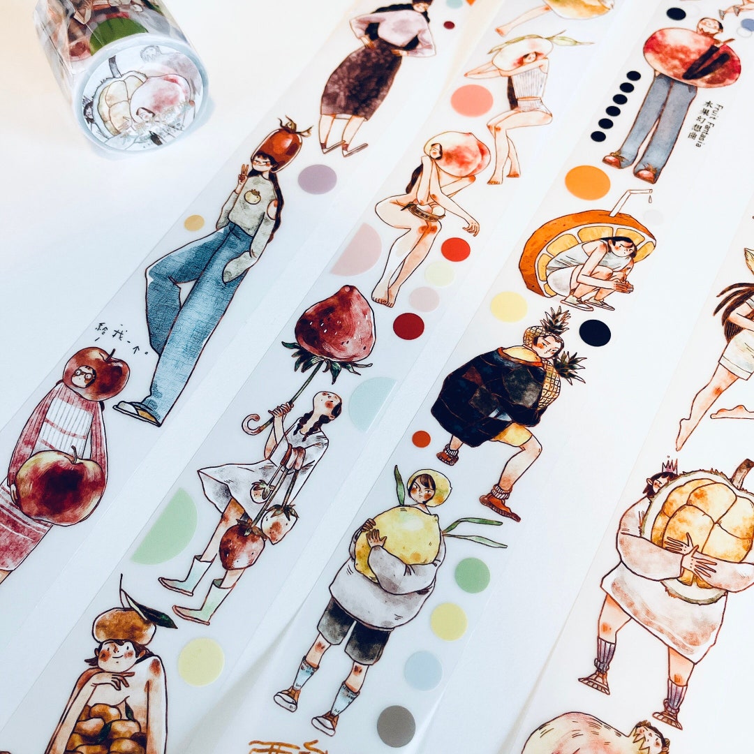 YDK Fruit Fantasia Tape large Figures & 247.2CM/ Loop Scrapbooking ...