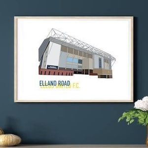 Elland Road Stadium - Leeds United Art Print - Premium Quality and ...