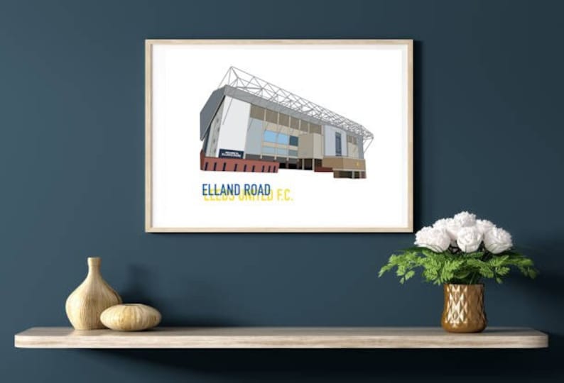 Elland Road Stadium Leeds United Art Print Premium Quality and ...