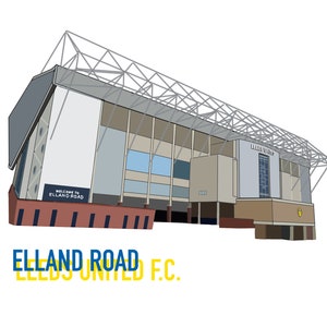 Elland Road Stadium - Leeds United Art Print - Premium Quality and ...