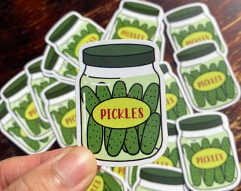 Pickle Sticker - Etsy