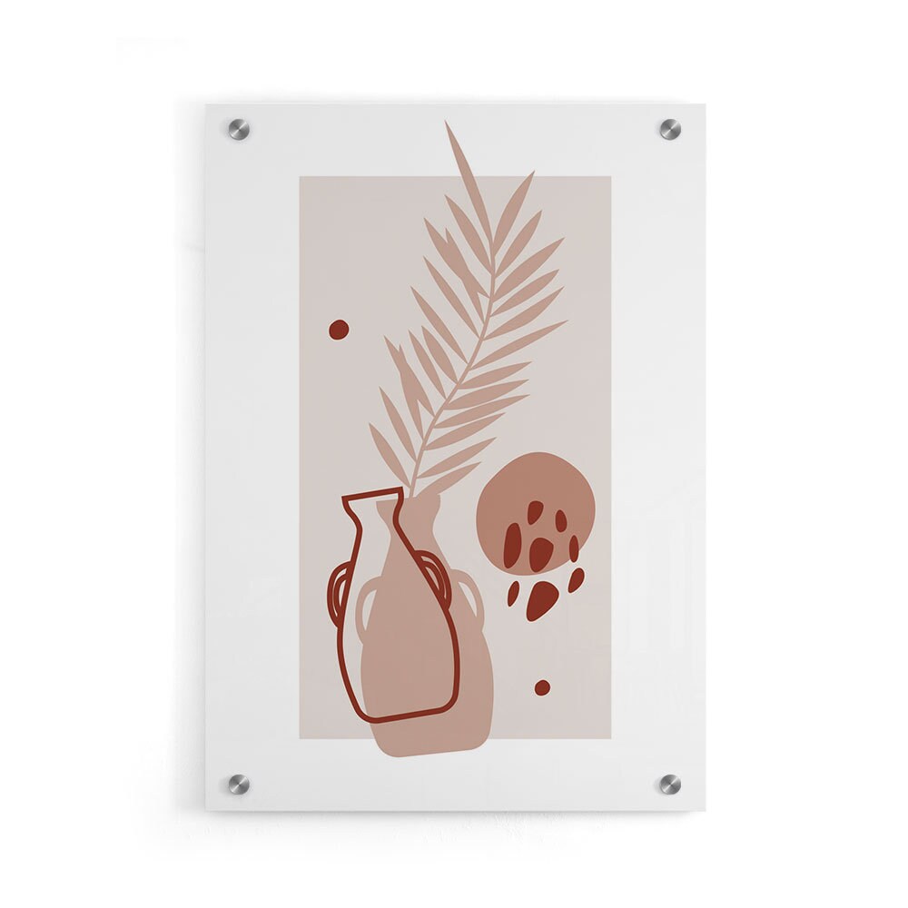 Walljar Abstract Pot Shadow Poster / Canvas / Plexiglas - Etsy