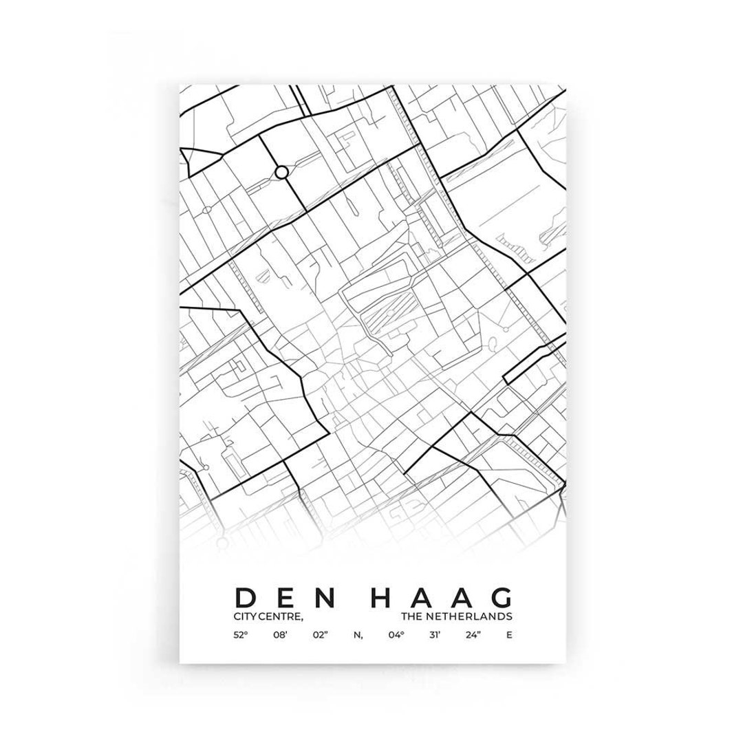 Wanddecoratie Stadskaart Den Haag Centrum Poster / Canvas - Etsy