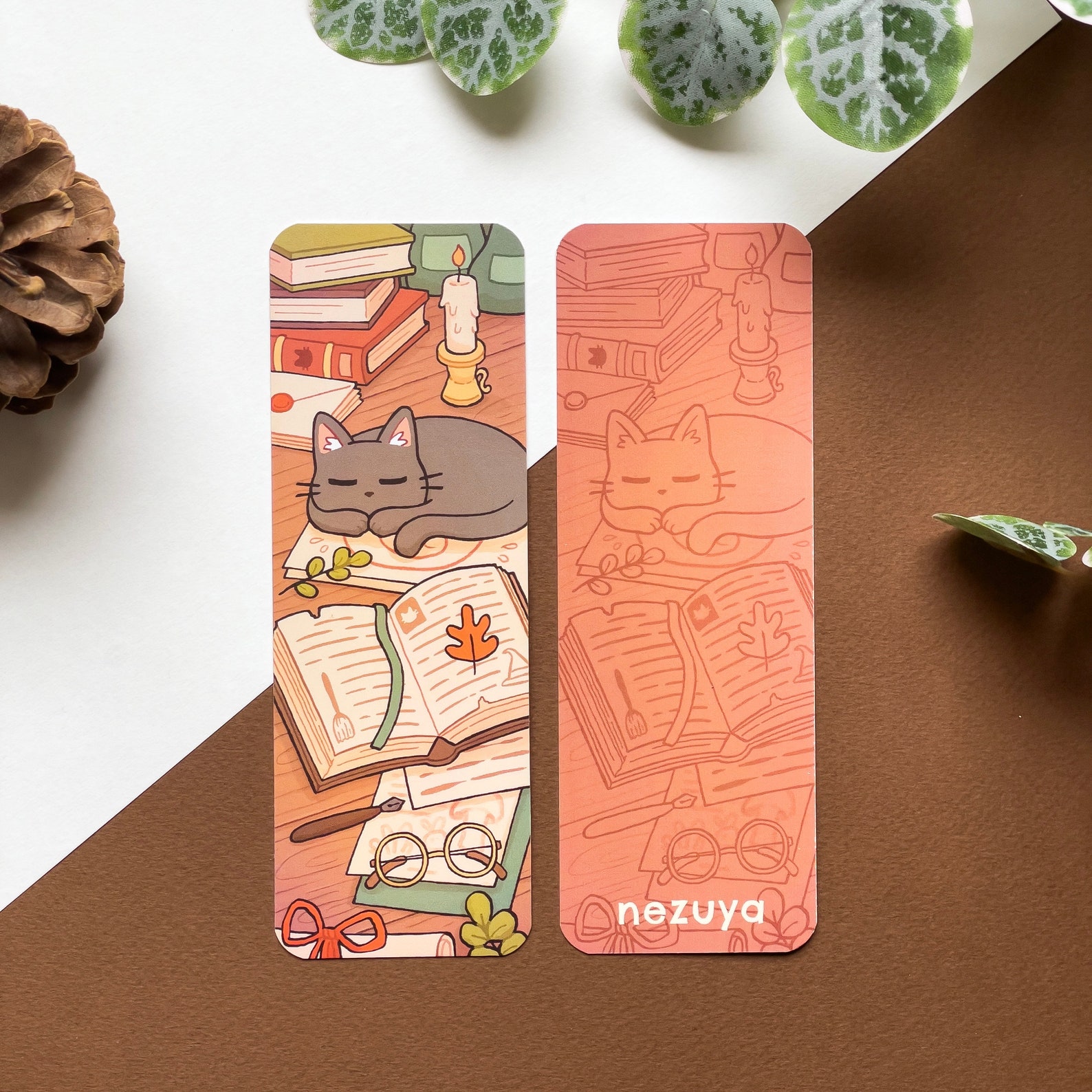 Desk - Bookmark | Digital Art, Illustration, Books, Reading, Kawaii ...