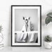Deer in Bathrobe Deer Art Print Deer Wall Art Deer Bathroom Art Funny ...