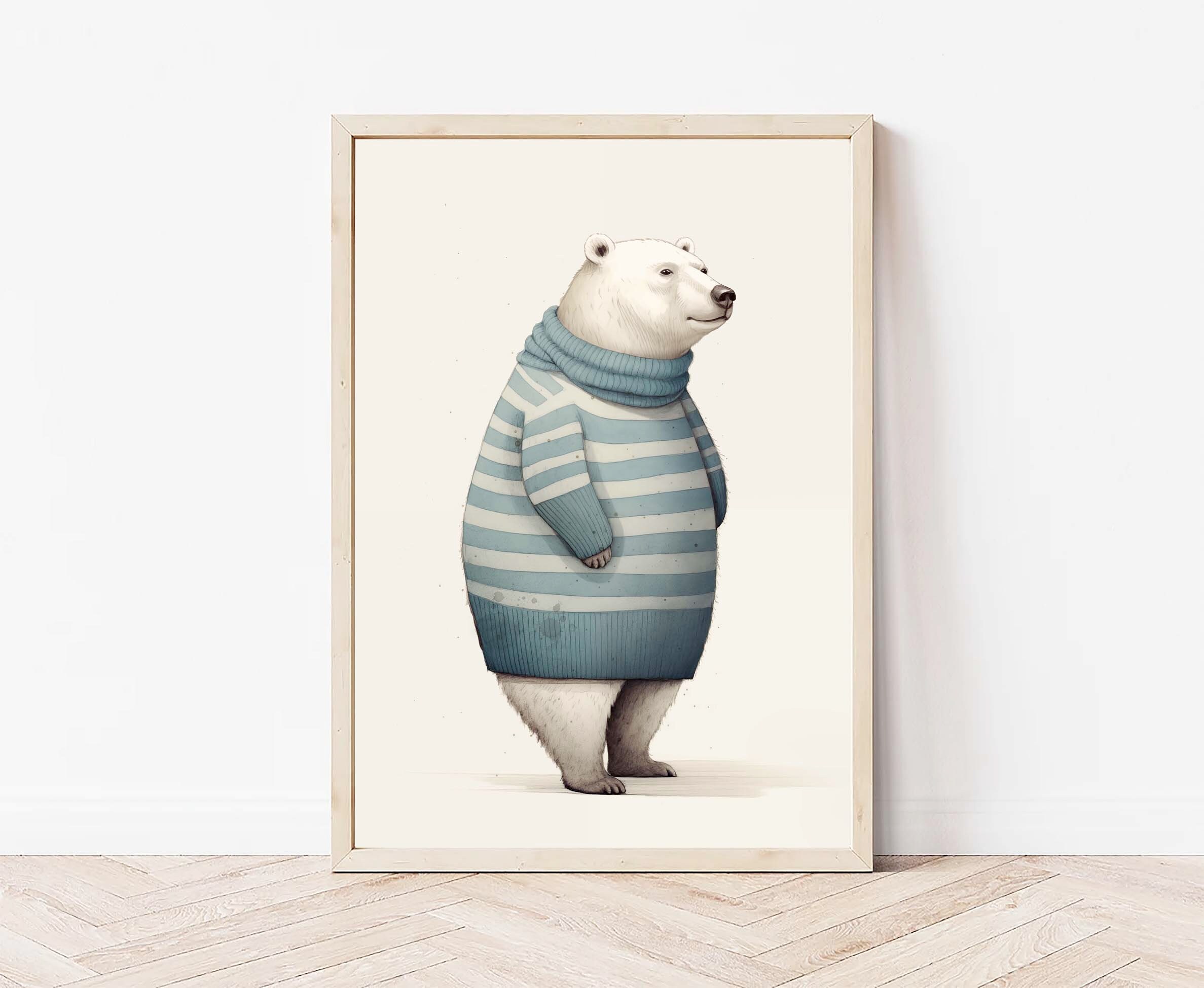 Polar Bear Winter Polar Bear Wonderland Polar Bear Print Polar Bear ...