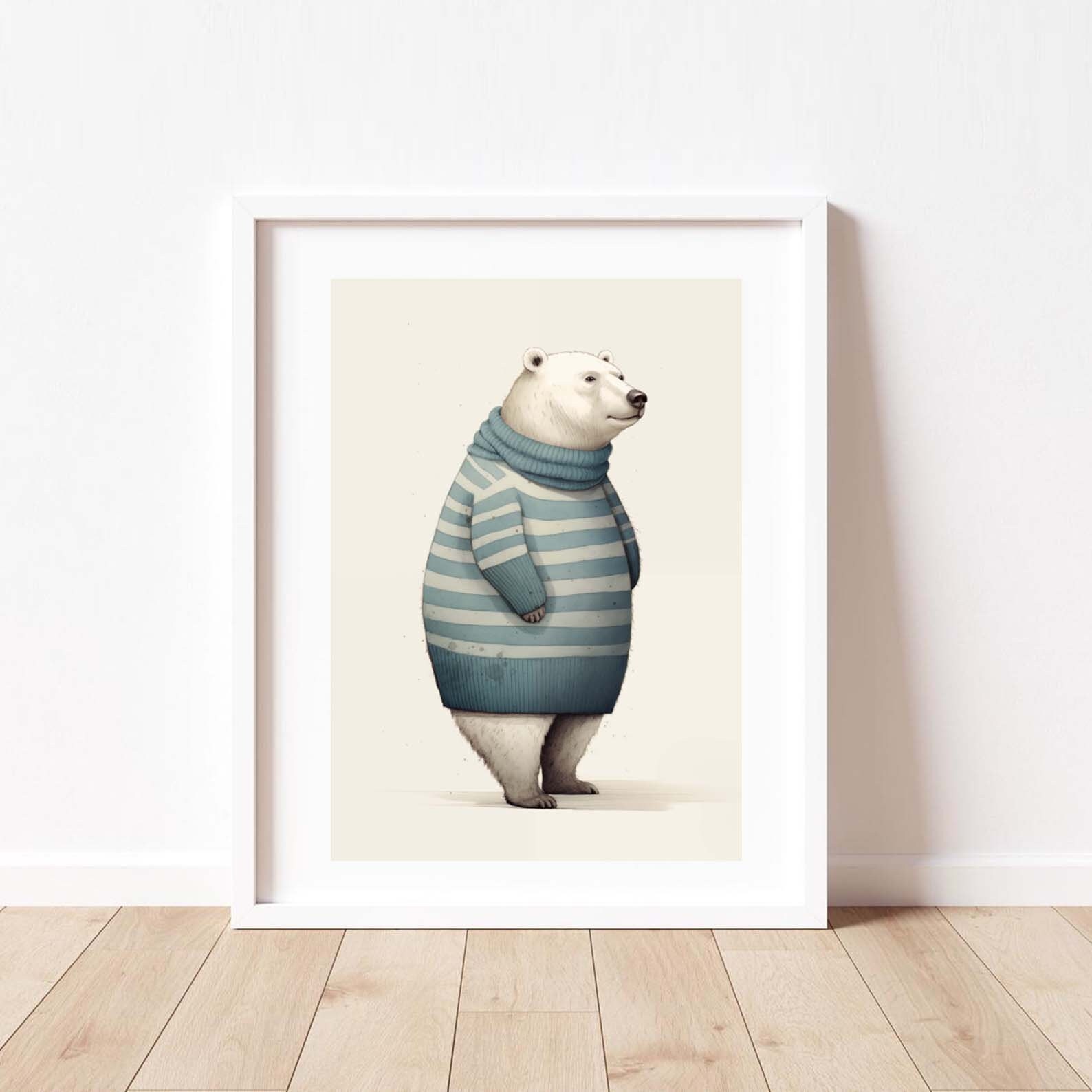 Polar Bear Winter Polar Bear Wonderland Polar Bear Print Polar Bear ...