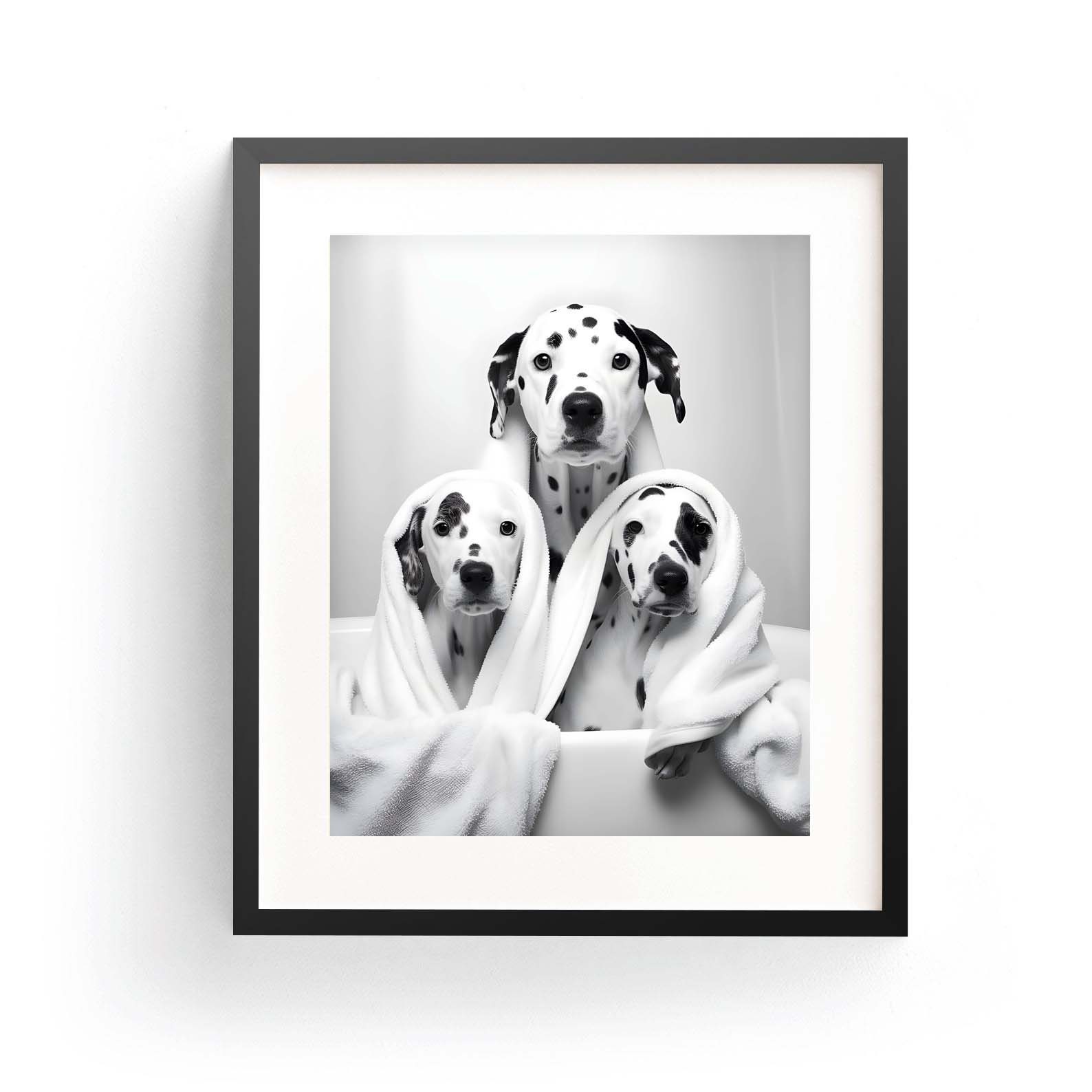 Dalmation in Bathrobe Dalmation Dog Print Dalmation Wall Art Dalmation ...
