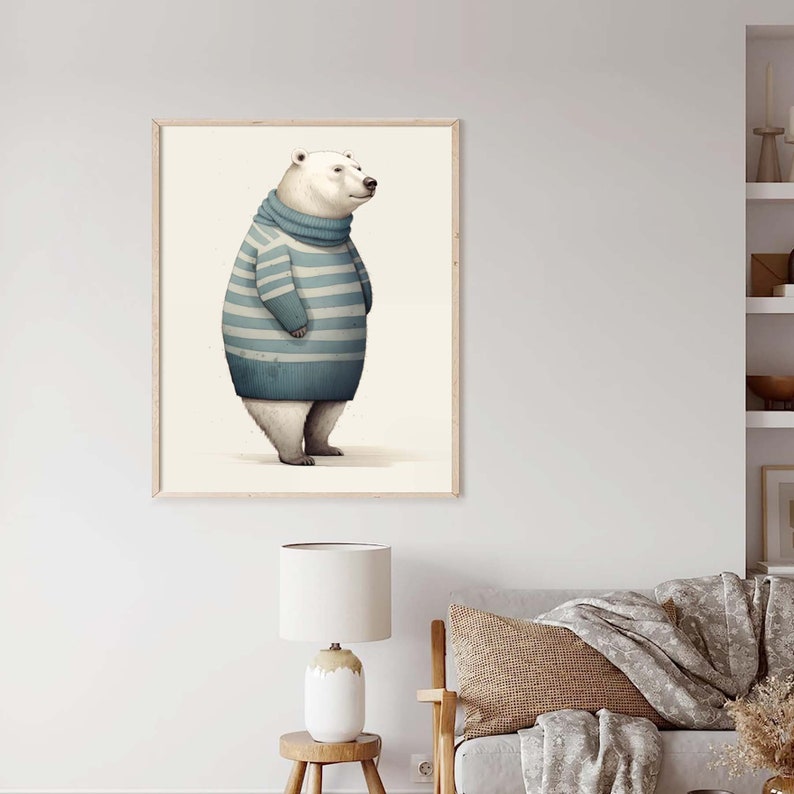 Polar Bear Winter Polar Bear Wonderland Polar Bear Print Polar Bear ...