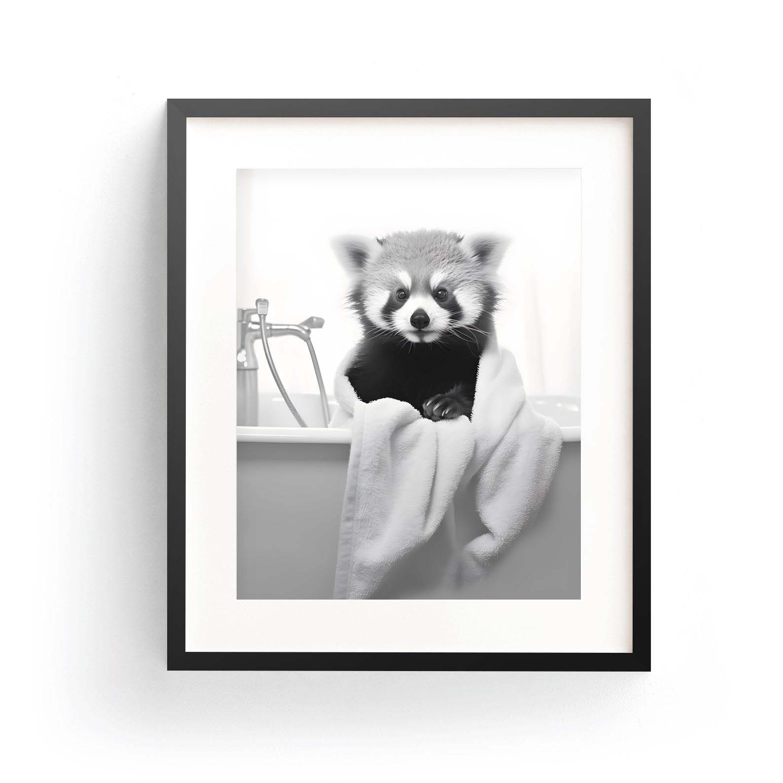 Red Panda in Bathrobe Red Panda Print Red Panda Art Red Panda - Etsy